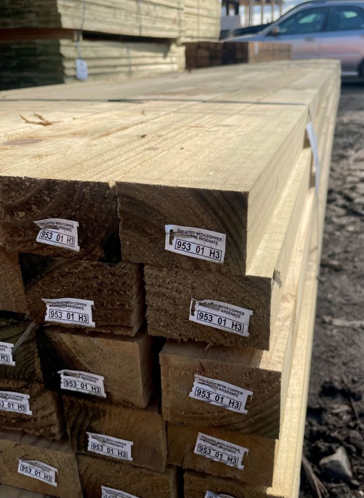 75 x 50mm Treated Pine Fence Rail - Robot Building Supplies