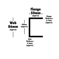 Retaining Wall C Channel Galvanised 100PFC - Robot Building Supplies
